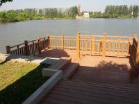 China 140x25mm Water Retardant Hollow WPC Composite Decking - Custom Length Outdoor Flooring for sale