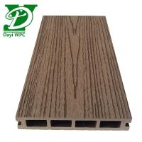 China Commercial Waterproof WPC Composite Decking 145x25mm Hollow Design - Custom Lengths Available for sale