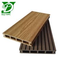China Commercial Waterproof WPC Composite Decking 145x25mm Hollow Design - Custom Lengths Available for sale