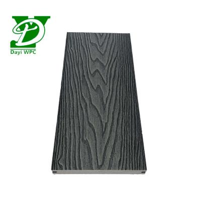 China WPC Composite Decking 140x23mm - Waterproof Wood Plastic Outdoor Flooring with Custom Lengths for sale