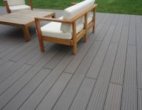 China Anti-Skid WPC Composite Decking Boards 146x21mm Hollow Core Waterproof Outdoor Flooring for sale