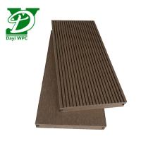 China 140x23mm Waterproof WPC Composite Decking - Custom Length Wood Plastic Flooring with UV Resistance for sale
