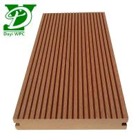 China 140x23mm Waterproof WPC Composite Decking - Custom Length Wood Grain Outdoor Flooring for sale