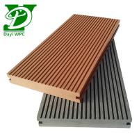 China 140x23mm Waterproof WPC Composite Decking - Custom Length Wood Grain Outdoor Flooring for sale
