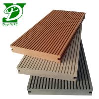 China 140x23mm Waterproof WPC Composite Decking - Custom Length Wood Grain Outdoor Flooring for sale