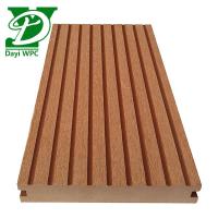 China Anti-Skid Hollow WPC Composite Decking 150x25mm Section Size - Waterproof & Custom Length Options for sale