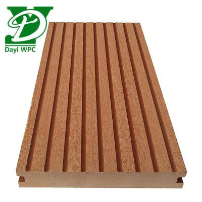 China Anti-Skid Hollow WPC Composite Decking 150x25mm Section Size - Waterproof & Custom Length Options for sale