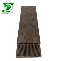 China TN-03E Hollow WPC Composite Decking 140x23mm Section Water Resistant Outdoor Flooring Solution for sale