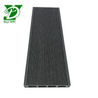 China 140x23mm Embossed Surface Hollow Core WPC Composite Decking - Custom Length, Waterproof & UV Resistant for sale