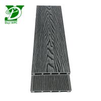 China 140x23mm Embossed Surface Hollow Core WPC Composite Decking - Custom Length, Waterproof & UV Resistant for sale