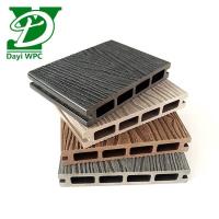 China 140x23mm Hollow Core WPC Composite Decking - Waterproof Wood Plastic Flooring with Custom Length Options for sale