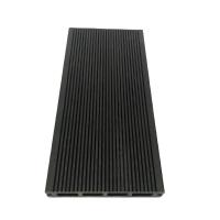 China 140x23mm Hollow Core WPC Composite Decking - Waterproof Wood Plastic Flooring with Custom Length Options for sale