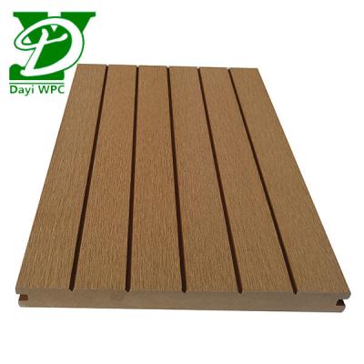 China Waterproof Wood Grain Hollow Wood Plastic Composite Decking for sale
