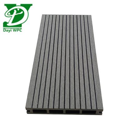 China Waterproof Hollow WPC Composite Decking 140x23mm - Custom Length, UV Resistant Outdoor Flooring for sale
