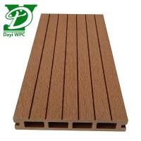 China 140x23mm Anti-Corrosion WPC Teak Deck Hollow Composite Decking Waterproof Abrasion Proof for sale