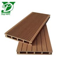 China 140x23mm Anti-Corrosion WPC Teak Deck Hollow Composite Decking Waterproof Abrasion Proof for sale