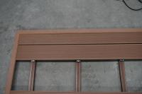 China 140x23mm Anti-Corrosion WPC Teak Deck Hollow Composite Decking Waterproof Abrasion Proof for sale