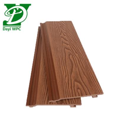 China Water Retardant Embossed WPC Composite Decorative Wall Panels 156x21mm - Waterproof Wood-Plastic Cladding for sale