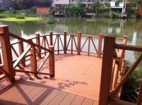 China Custom WPC Gate Panel 1500mm x 870mm Wood Plastic Composite Fence - Waterproof & Mothproof for sale