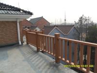 China Custom Logo WPC Composite Fencing Trellis Mesh 1540mm x 1000mm Section Size with Waterproof Properties for sale