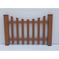 China Custom WPC Composite Fencing 1540mm x 1000mm Sections for Outdoor Garden and Yard Applications for sale