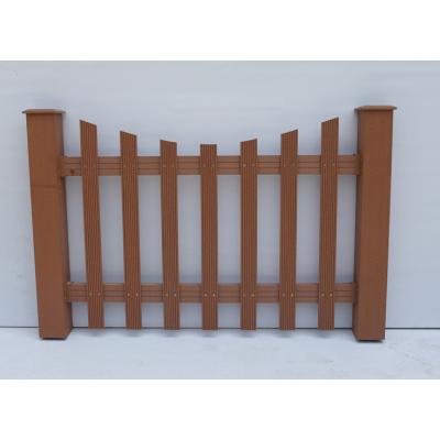 China Custom WPC Composite Fencing 1540mm x 1000mm Sections for Outdoor Garden and Yard Applications for sale