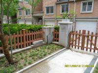 China Custom WPC Composite Fencing 1540mm x 1000mm Sections for Outdoor Garden and Yard Applications for sale