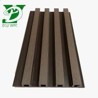 China Decorative Wood Plastic Composite Wall Panel WPC Facade Cladding 219x26mm Custom Length for sale