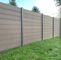 China WPC Composite Garden Fence 18mm Thickness Extrusion Moulding with 5+ Year Warranty for sale