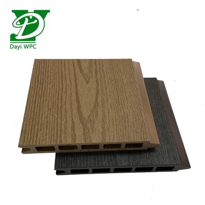 China Modern WPC Composite Fencing 18mm+ Thickness Outdoor Garden Privacy Screen DY-6 Model for sale