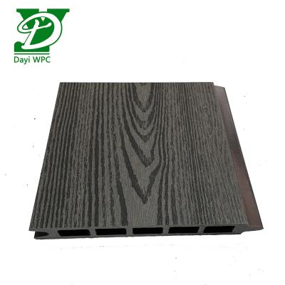 China European Style WPC Composite Fencing 1.85m x 1.8m Panels with Hollow Core and Two Flat Sides for Yard and Garden for sale
