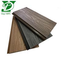 China Private Courtyard Garden Deep Texture WPC Fences for sale