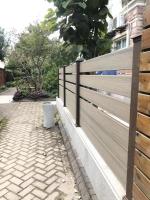 China Waterproof Rich Colors And Patterns Deep Embossed WPC Fence for sale