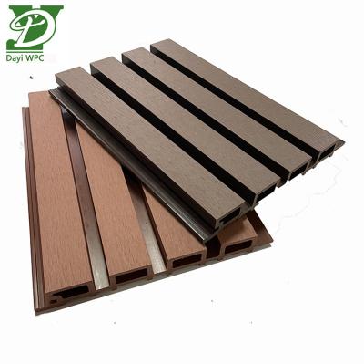 China Modern Excellent UV & Fade Resistance Trough Surface WPC External Wall Panel for sale