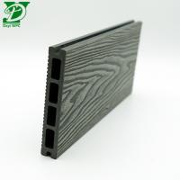 China 3D Embossed WPC Hollow Decking 140x23mm Outdoor Flooring for sale