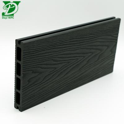 China DAYI TN-03E Deep Embossed Composite Hollow Decking - 7.5ft Length, Weather Resistant WPC Material for sale