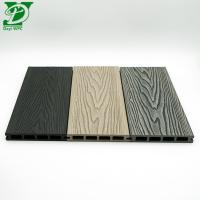 China DAYI TN-03E Hollow WPC Composite Decking with Deep Embossed Surface - 140mm Width, Easy DIY Installation for sale