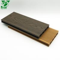 China DAYI TN-03E Hollow WPC Composite Decking with Deep Embossed Surface - 140mm Width, Easy DIY Installation for sale