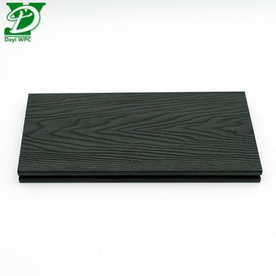 China 3D Deep Embossed Hollow WPC Decking Outdoor 140mx23mmx2900mm Size for sale