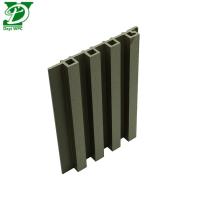 China Trough Surface WPC External Wall Panel UV Resistant 219x26mm Custom Length for sale