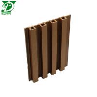 China Modern Texture Slatted WPC Exterior Cladding 219x26mm Custom Length Waterproof for sale