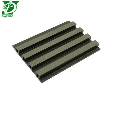 China WPC External Wall Cladding Trough Surface 219x26mm Waterproof Durable Wood Plastic Composite for sale
