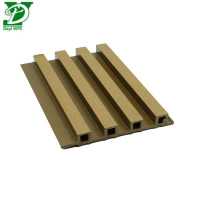 China Eco-friendly Stronger And Lasting Modern Trough Surface WPC External Wall Panel for sale