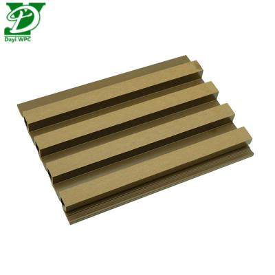 China WPC External Wall Panel 219x26mm Hollow Core Structural Cladding for Modern Facades for sale