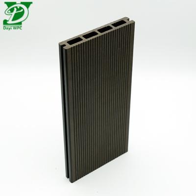 China DAYI TN-03E Deep Embossed WPC Composite Decking - 10 sqm Coverage, Hollow Design, Low Maintenance for sale
