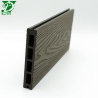China 3D Deep Embossed WPC Hollow Core Decking 140x23mm Waterproof Wood Plastic Composite for sale