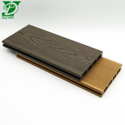 China UV Resistant WPC Decking 140x23mm Outdoor Wood Plastic Composite Flooring for Leisure for sale
