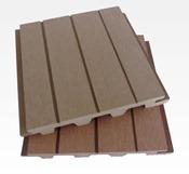 China Waterproof Low Profile 150x22mm Solid Composite Decking Board Roof Terrace for sale