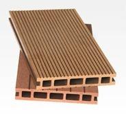 China Waterproof Wood Grain 150x25mm Solid Composite Decking Board Garden Terrace for sale
