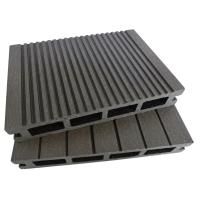 China Waterproof Smooth Surface 140x23mm Solid Composite Decking Board Courtyard for sale